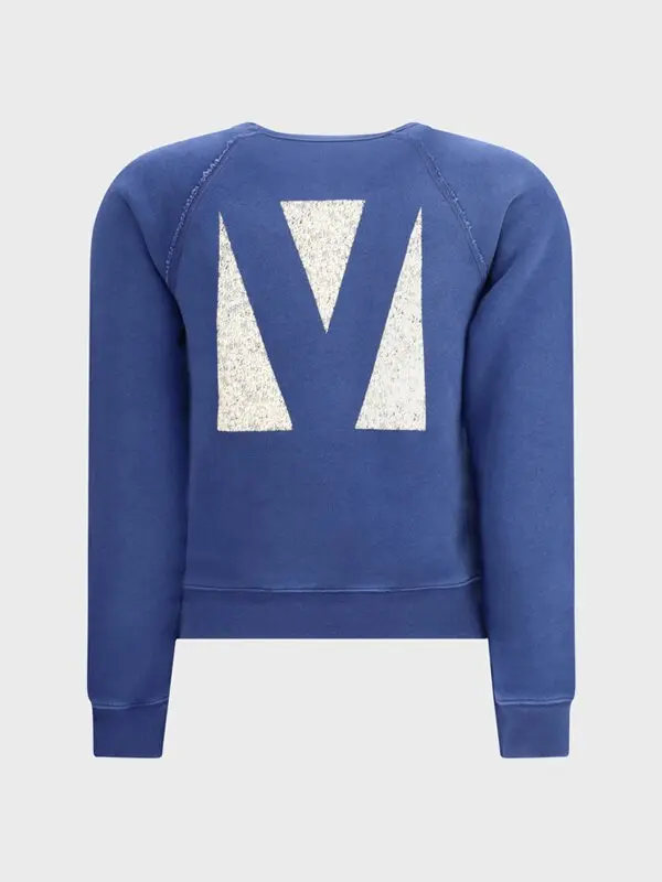 Valentino Garavani Printed Crewneck Sweatshirt - Blue
