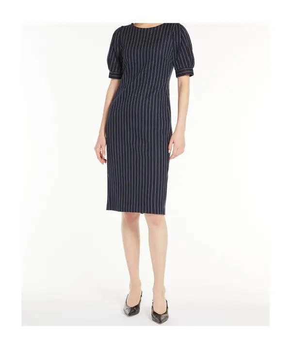 Max Mara Striped Cashmere Dress