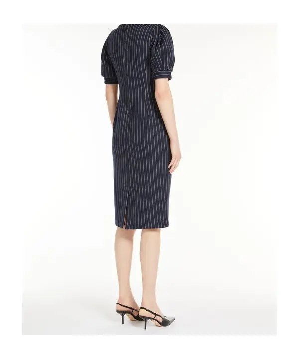 Max Mara Striped Cashmere Dress