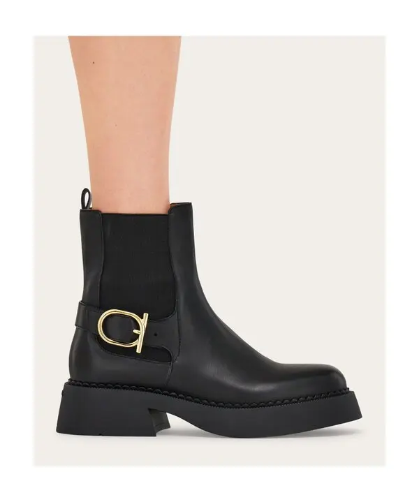 FERRAGAMO Gancini Buckle Chelsea Boot