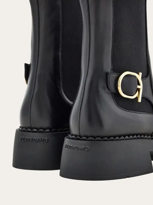 FERRAGAMO Gancini Buckle Chelsea Boot