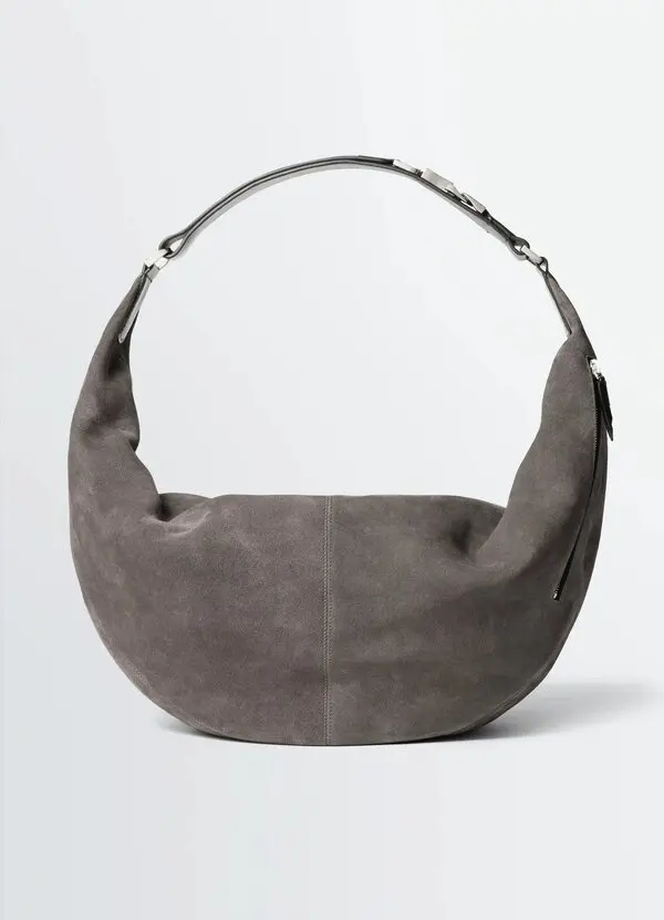 LEMAIRE Croissant Zipped Shoulder Bag - Gray