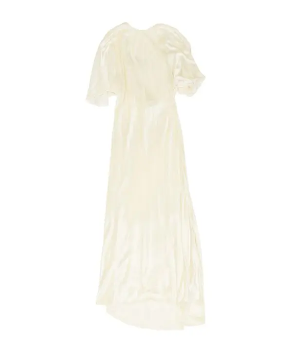 Dior Fluid Silk Velvet Maxi Dress With Cape Effect