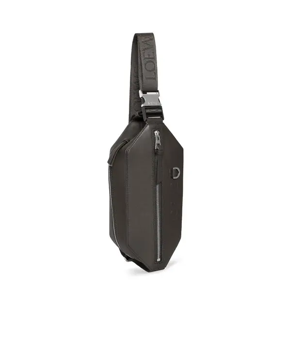 Loewe Convertible Sling In Classic Calfskin - Dark Gray