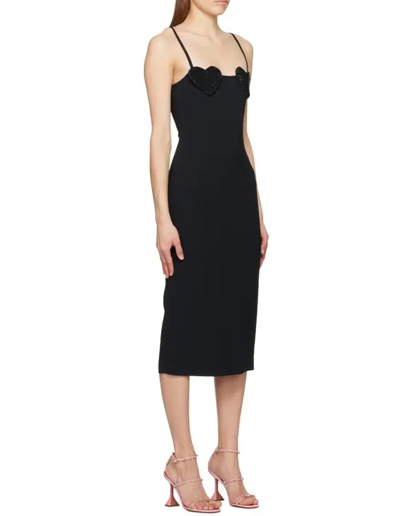 Blumarine Heart Embellished Strappy Slip Dress