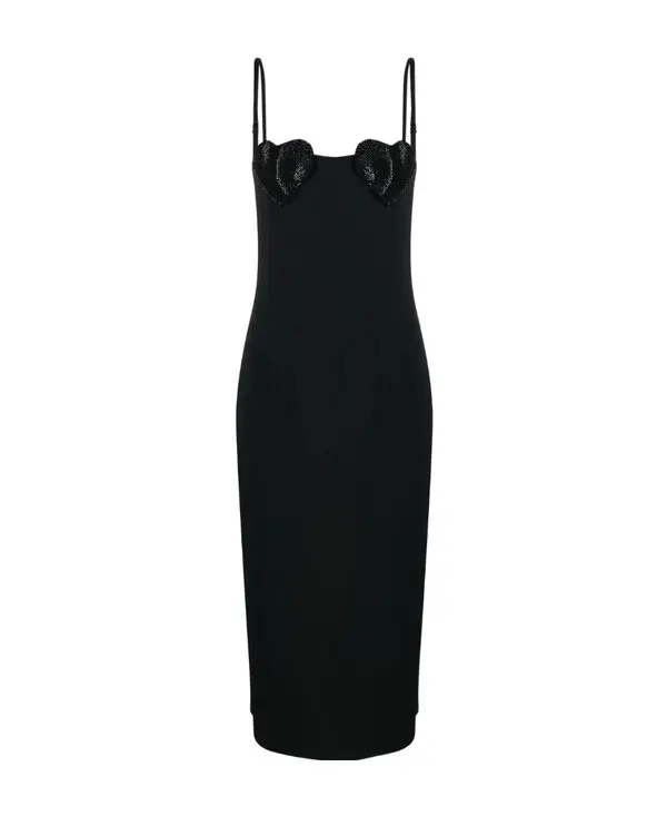 Blumarine Heart Embellished Strappy Slip Dress - No