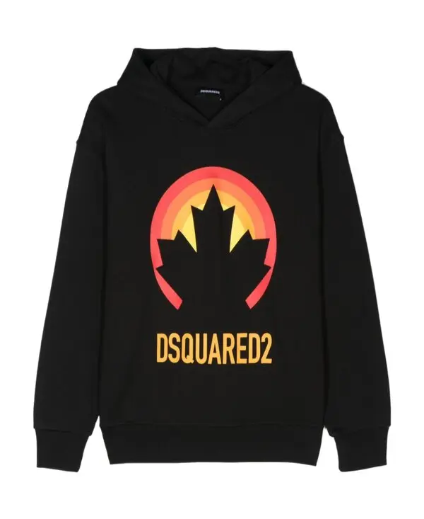 Dsquared2 Hooded Sweater With Graphic Print