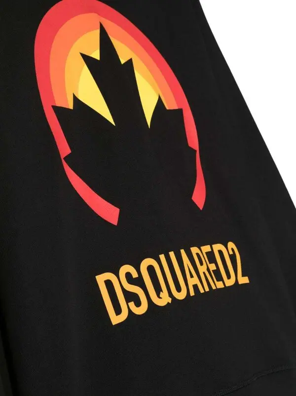 Dsquared2 Hooded Sweater With Graphic Print