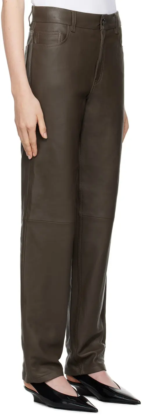 TOTEME Tapered-leg Buttoned Trousers
