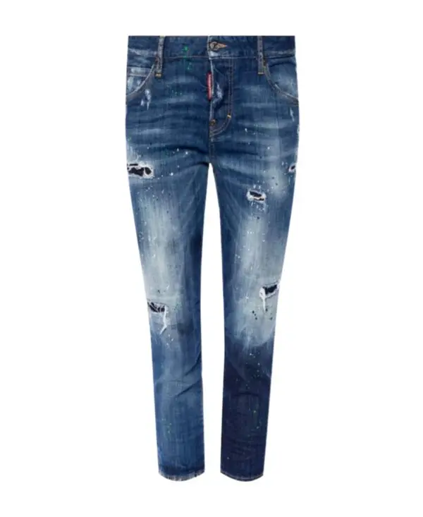 Dsquared2 Ripped Skinny Crop Jeans