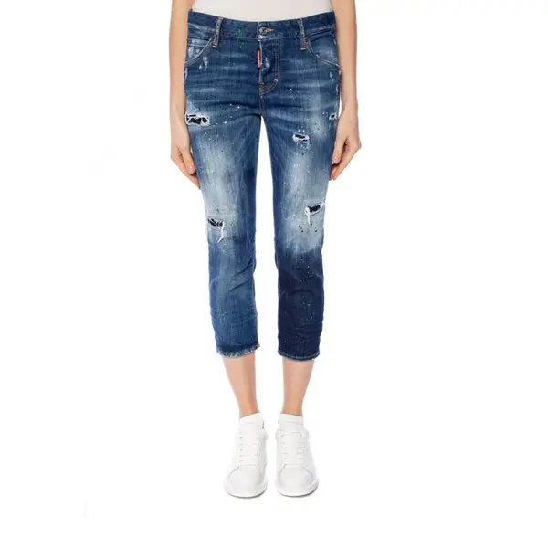 Dsquared2 Ripped Skinny Crop Jeans