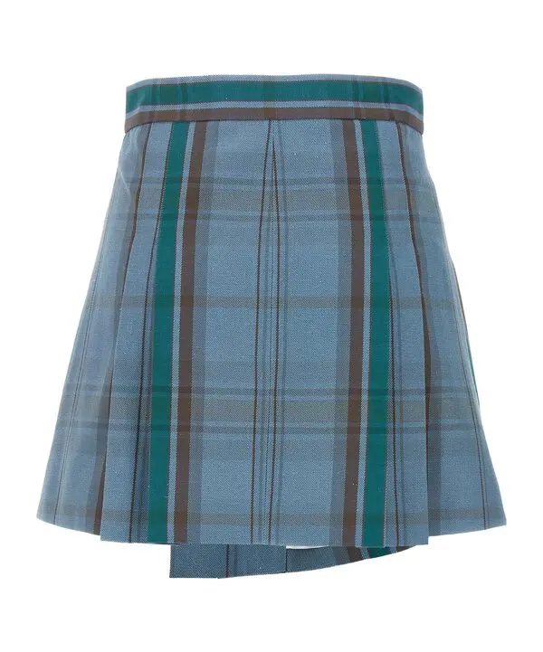 VIVIENNE WESTWOOD Checked Pleated Mini Skirt