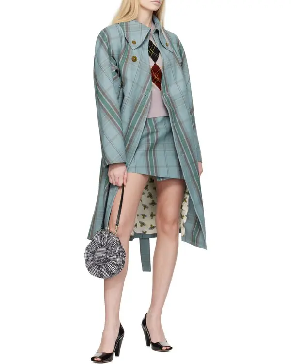 VIVIENNE WESTWOOD Checked Pleated Mini Skirt