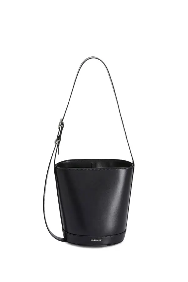 JIL SANDER Cannolo" Bucket Bag - Black