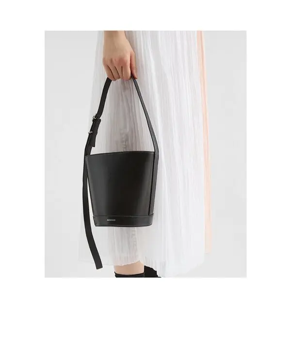 JIL SANDER Cannolo" Bucket Bag - Black