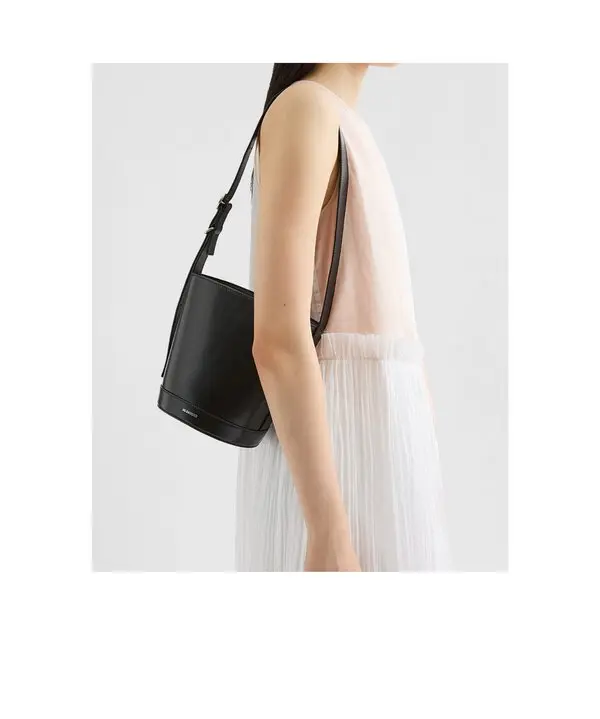 JIL SANDER Cannolo" Bucket Bag - Black