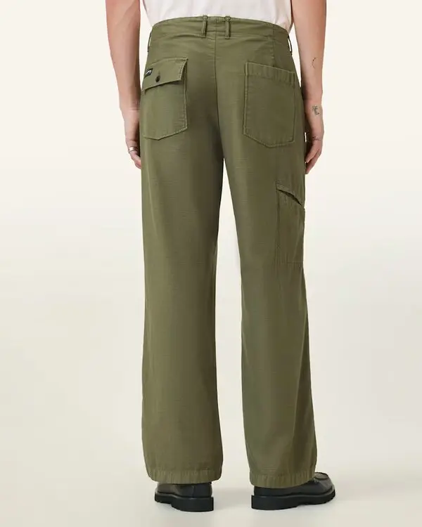 ALLSAINTS Logo Patch Straight-leg Trousers