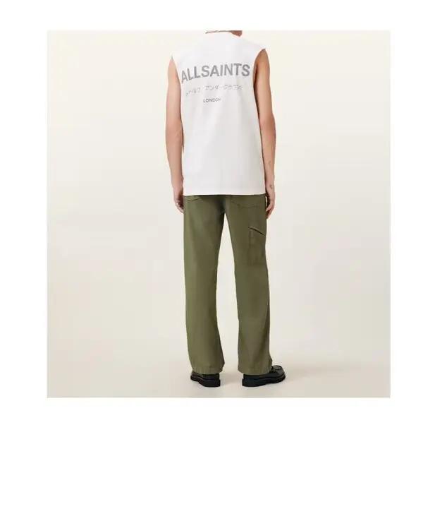 ALLSAINTS Logo Patch Straight-leg Trousers