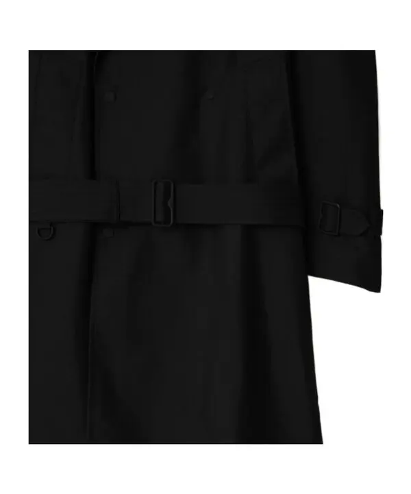 Burberry Double-breasted Belted Trench Coat - Black
