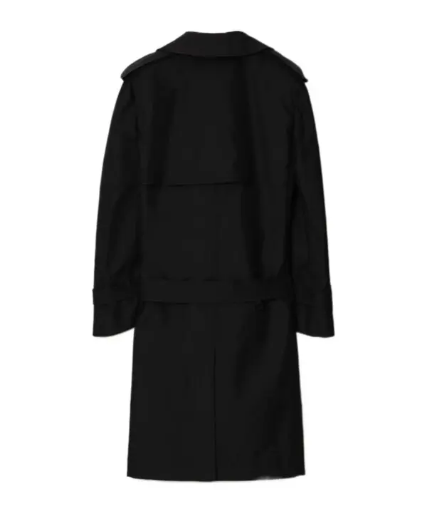 Burberry Double-breasted Belted Trench Coat - Black