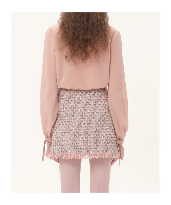 Valentino Garavani Long Sleeve Shirt With Fringe Detailing