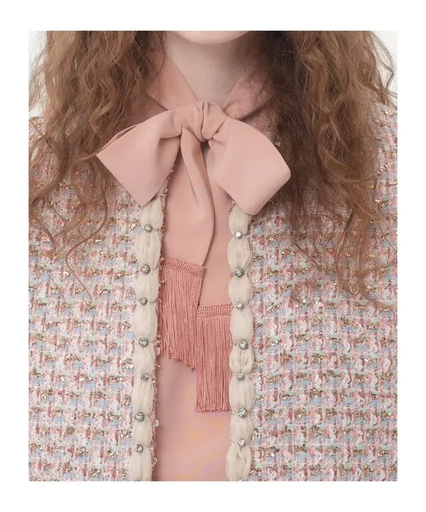 Valentino Garavani Long Sleeve Shirt With Fringe Detailing
