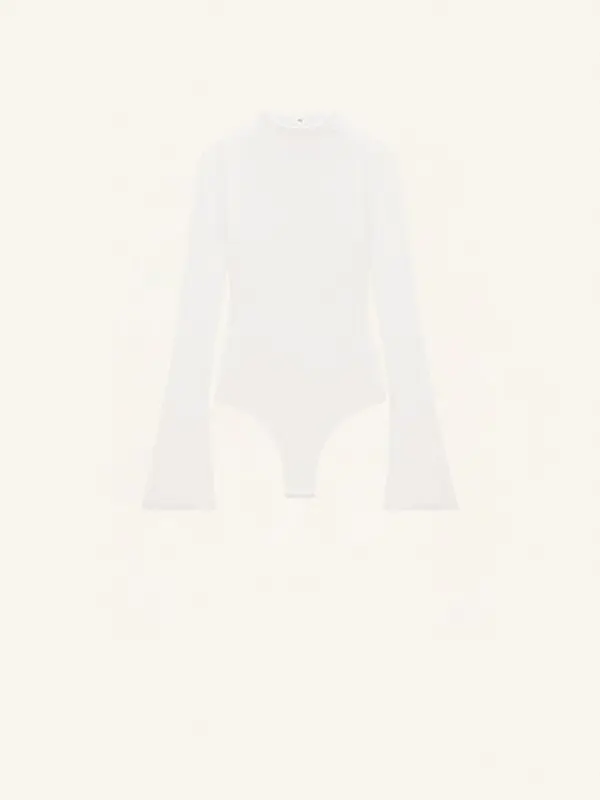 COURREGES High-neck Jersey Jumpsuit - White