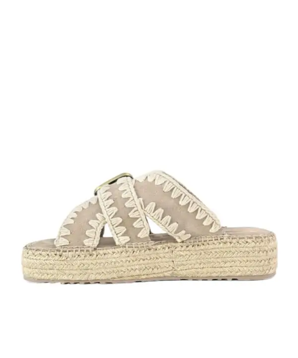 Mou Crossover Strapped Sandals - Psan