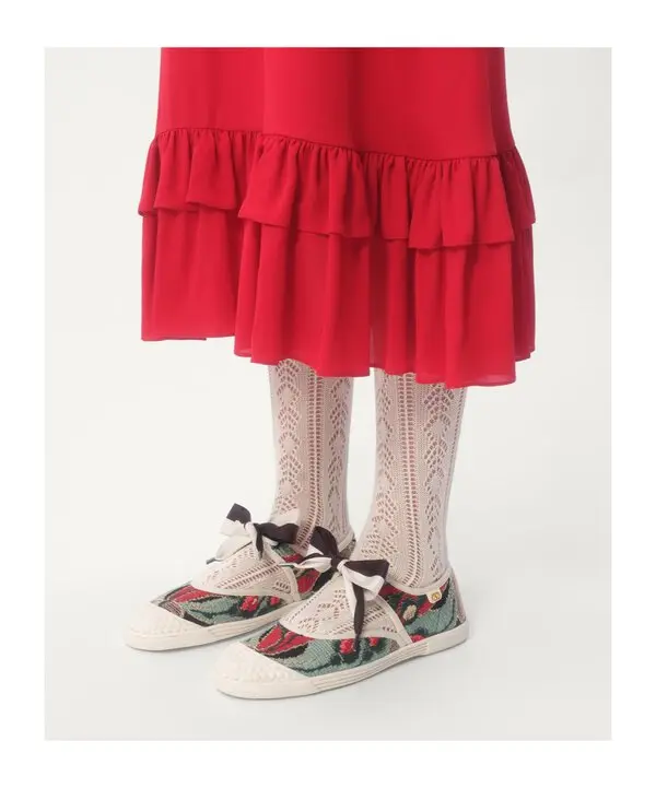 Valentino Garavani Round Toe Ballerina Sneakers