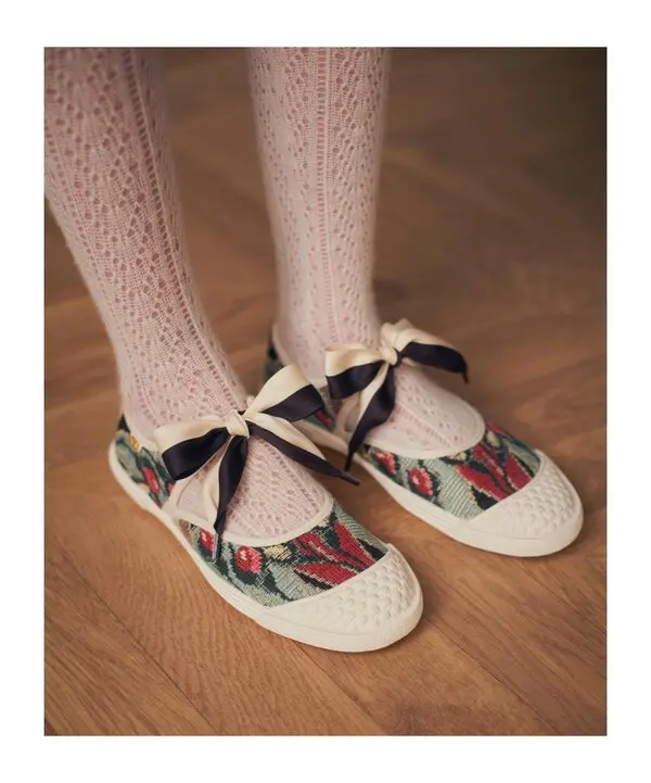 Valentino Garavani Round Toe Ballerina Sneakers