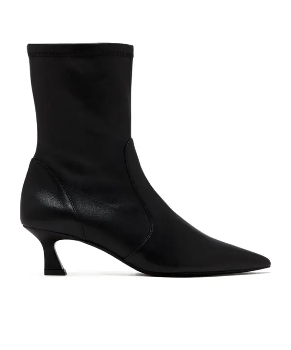 STUART WEITZMAN Pointed Toe Stiletto Ankle Boots - Black