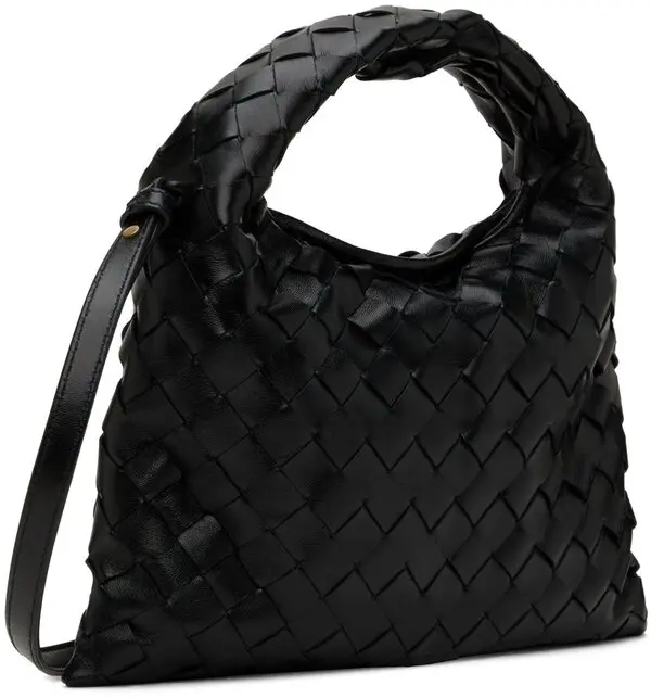 Bottega Veneta Hop Mini Top Handle Bag - Black