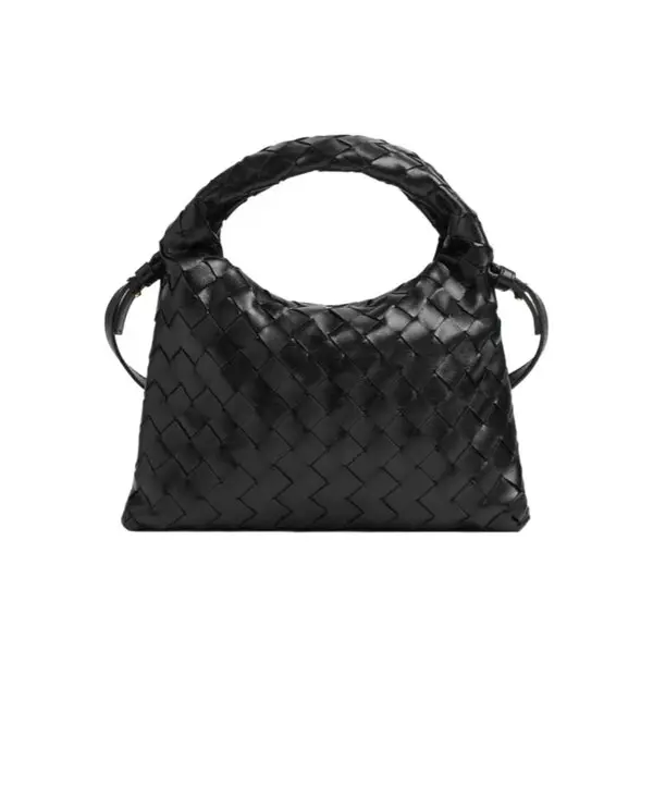 Bottega Veneta Hop Mini Top Handle Bag - Black