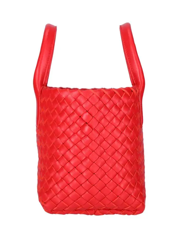Bottega Veneta Mini Cabat Woven Shoulder Bag