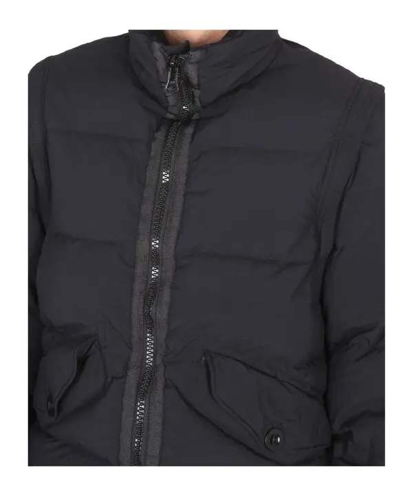 TEN C High-neck Zipped Padded Jacket