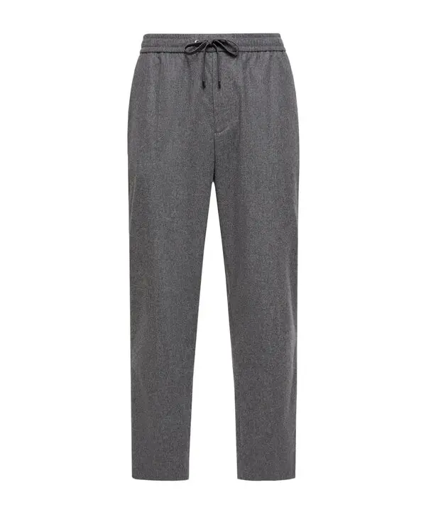 Moncler Logo Patch Jogging Pants - Dark Grey