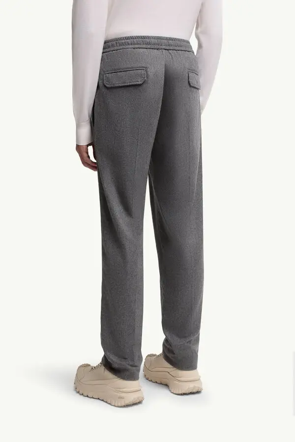 Moncler Logo Patch Jogging Pants - Dark Grey