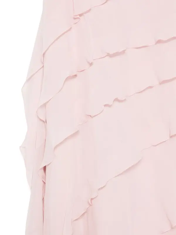 Antonelli Firenze Ruffled Asymmetrical Dress - Pink