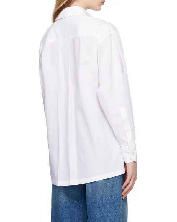 Kenzo Boke Flower Embroidered Oversized Shirt