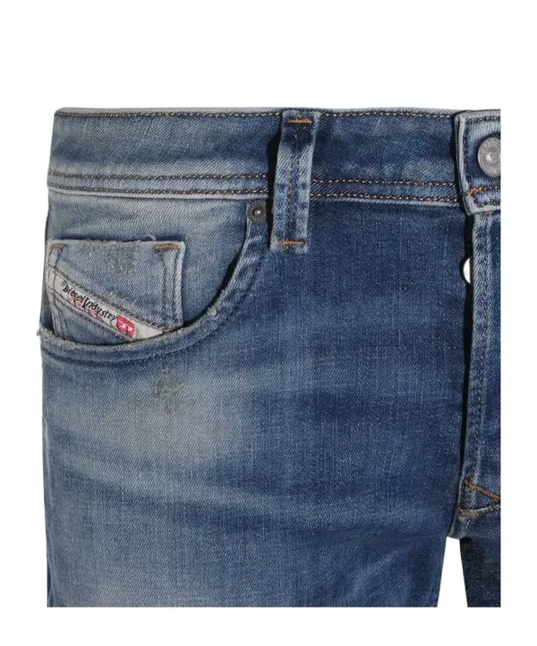 DIESEL® Logo Patch Jeans - Blue