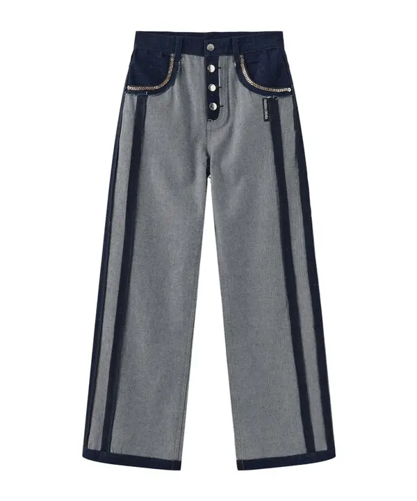 Marissa Chiara Paneled Jeans - Blue