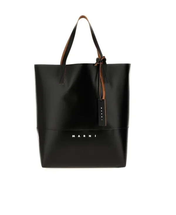 Marni Tribeca Logo Tote Bag - Black