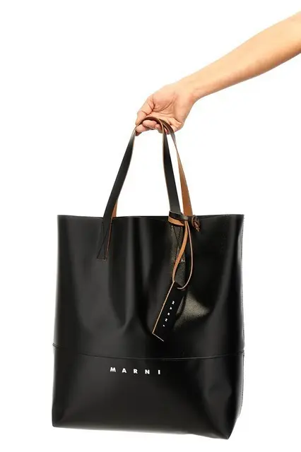 Marni Tribeca Logo Tote Bag