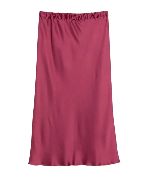 Antonelli Firenze Elastic Waist Midi Skirt - Pink
