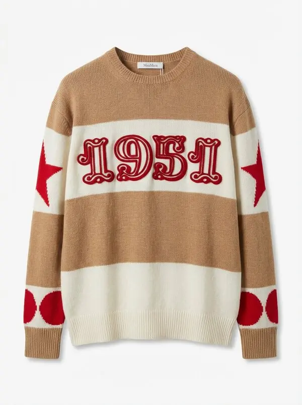 Max Mara Long Sleeve Sweater With Pattern