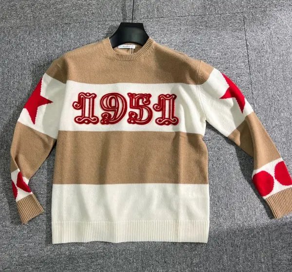 Max Mara Long Sleeve Sweater With Pattern