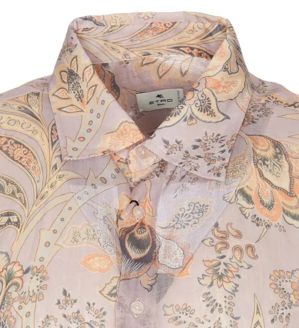 Etro Paisley Bandana Printed Short Sleeved Shirt - No