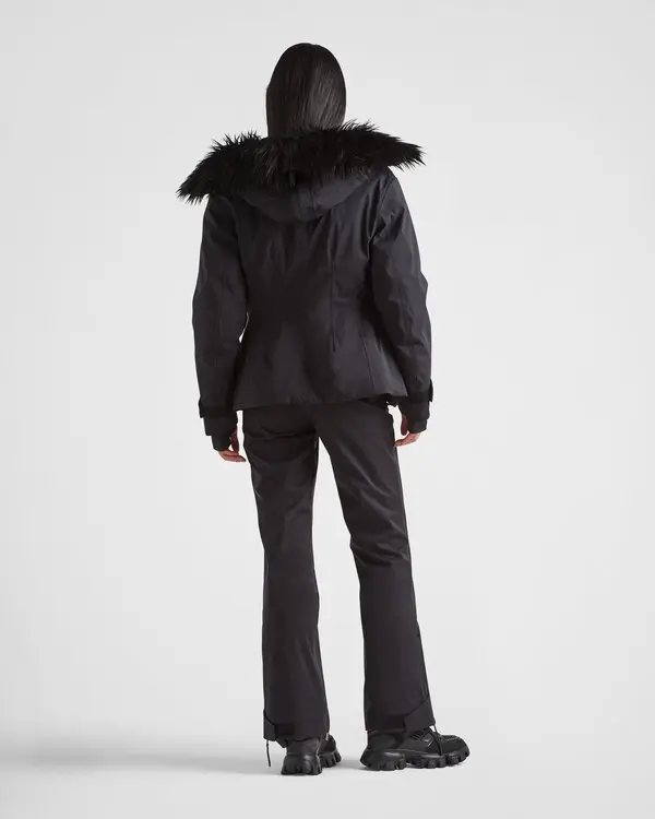 Prada Logo-patch Zipped Hooded Jacket