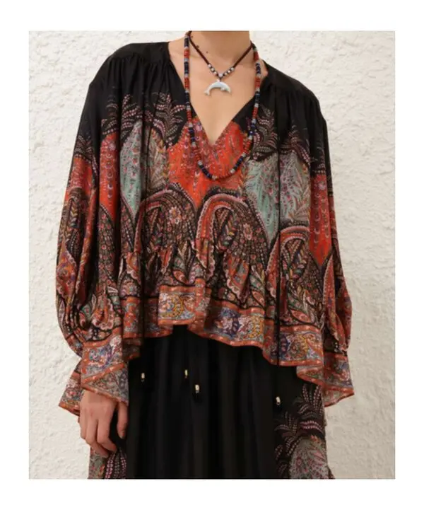 Zimmermann Rhiannon Ruffle Billow Blouse