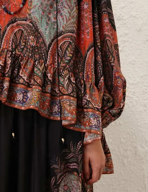 Zimmermann Rhiannon Ruffle Billow Blouse